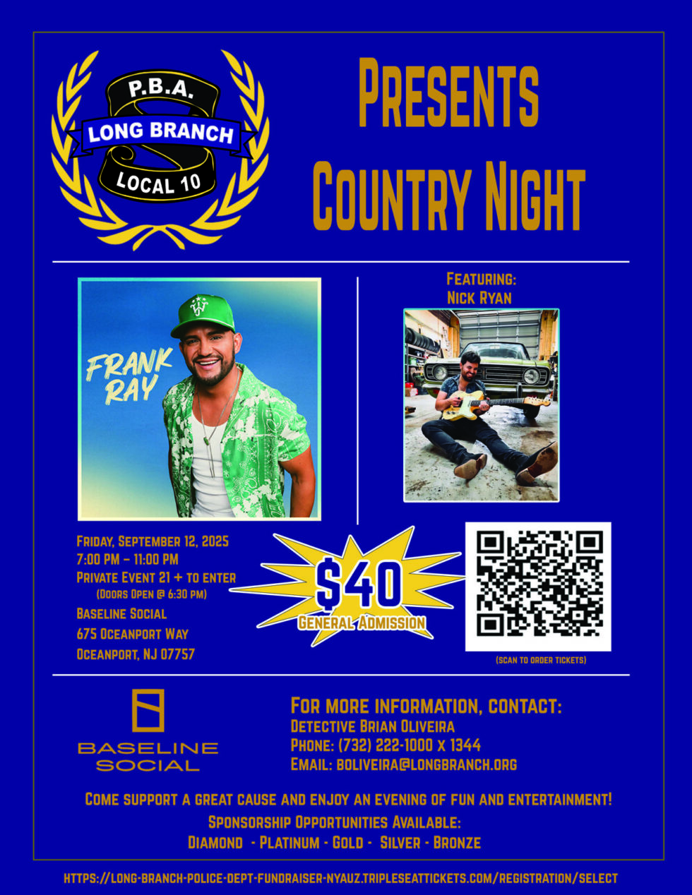 Country Night Fundraiser with Frank Ray & Nick Ryan | NJSPBA