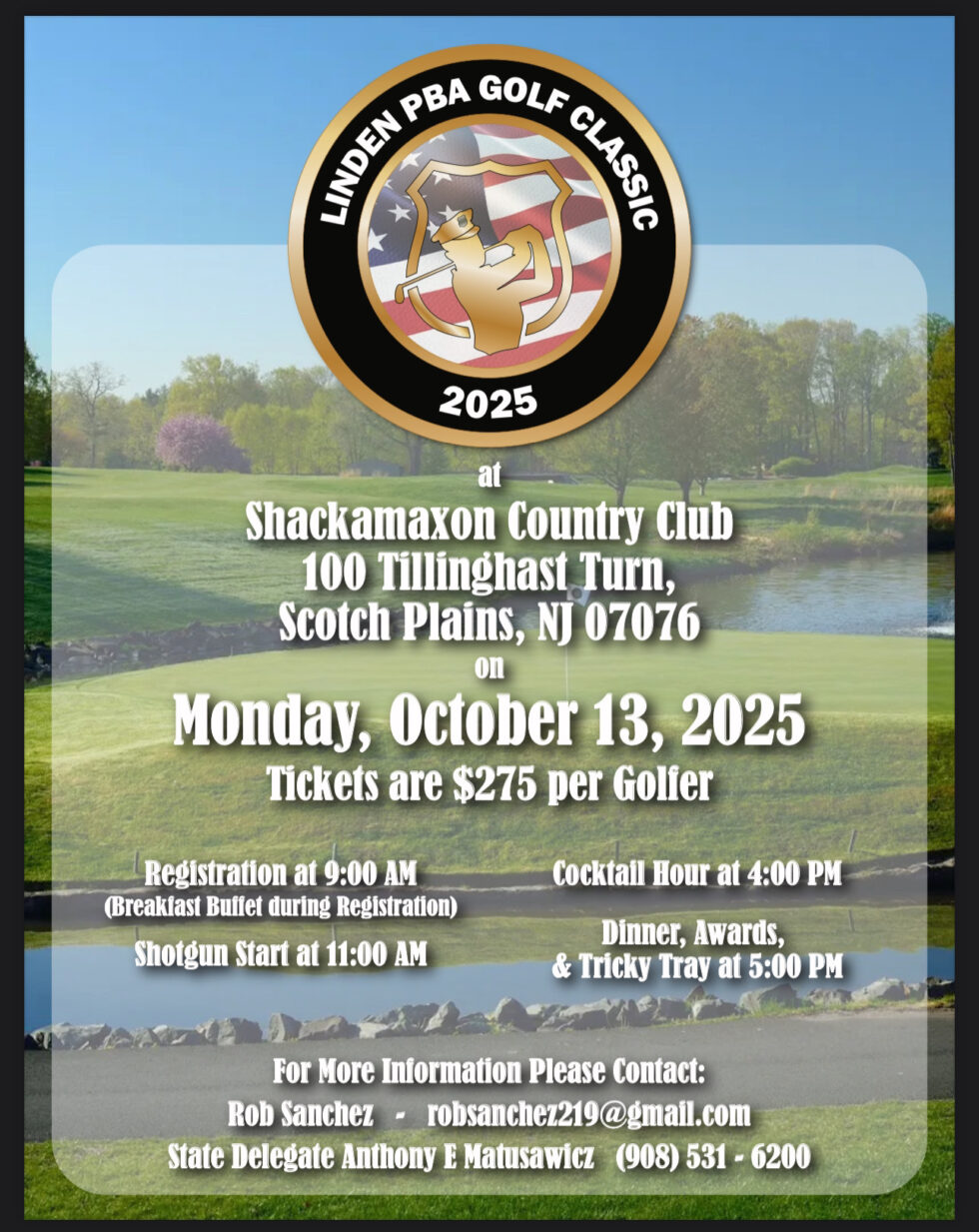 2025 Linden PBA Golf Classic | NJSPBA